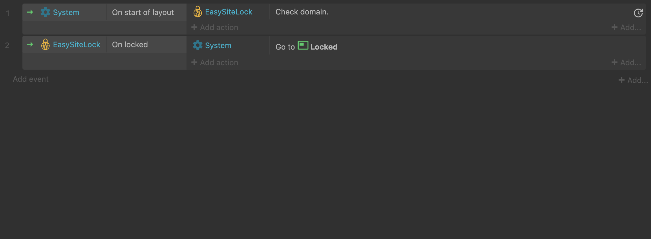 Easy SiteLock - Construct 3 Addons